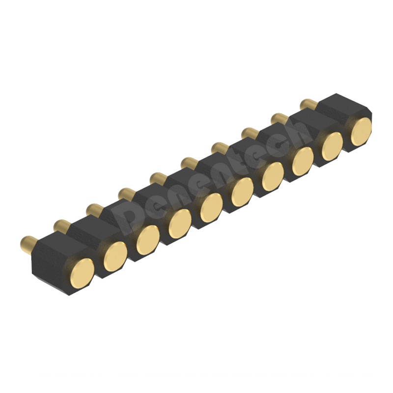 Denentech 2.54MM pogo pin H2.5MM single row male straight SMT pogo pin connector - Denentech ...